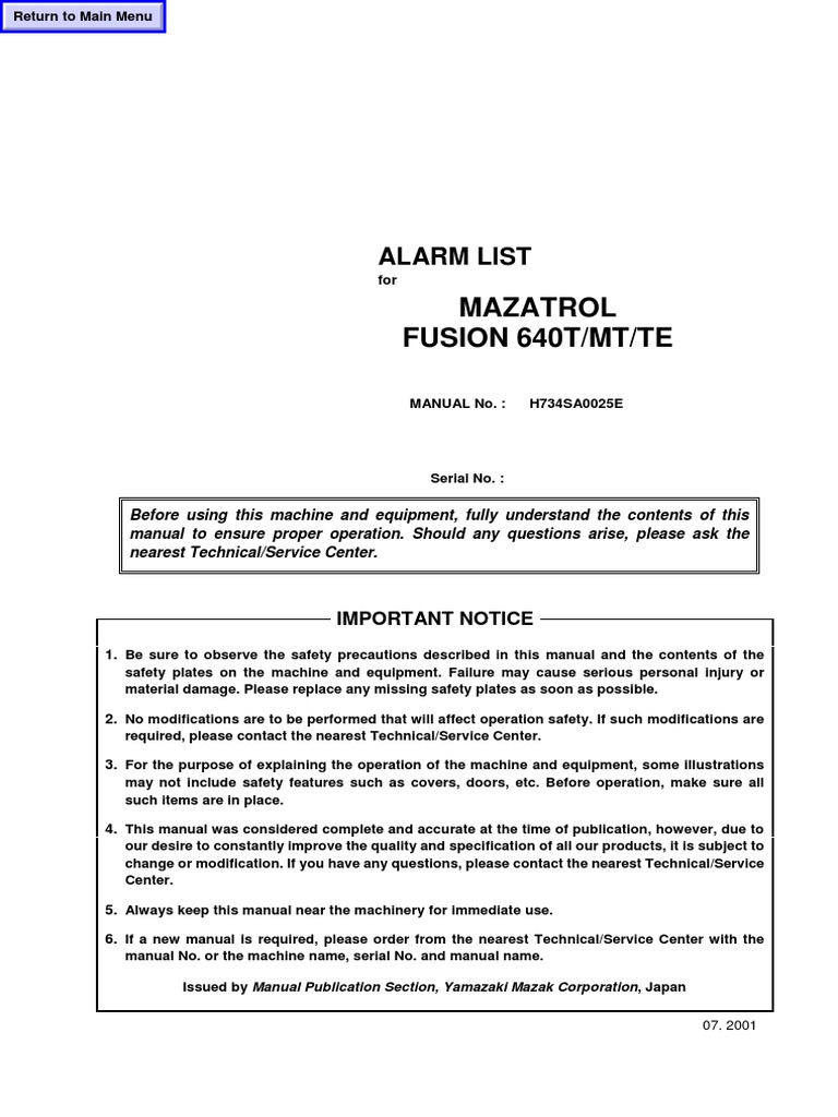QT350 Alarm List | PDF | Machining | Servomechanism