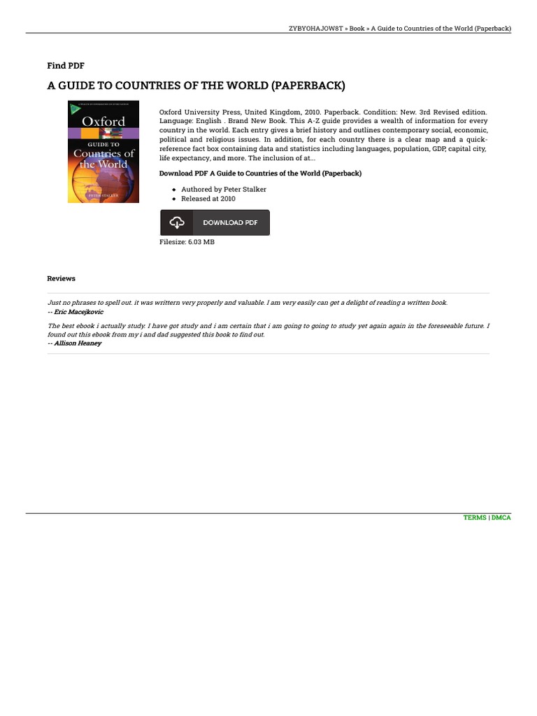 A Guide to Countries of the World PDF | PDF | Information Science | Media