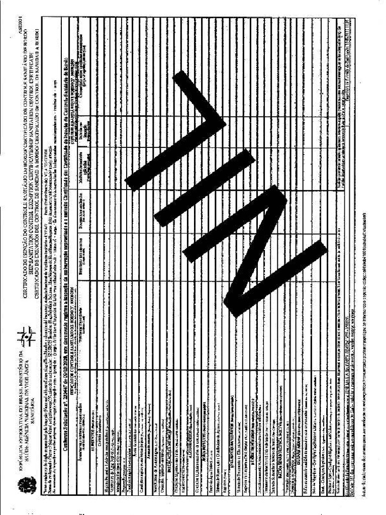 Sanitary Certificate | PDF