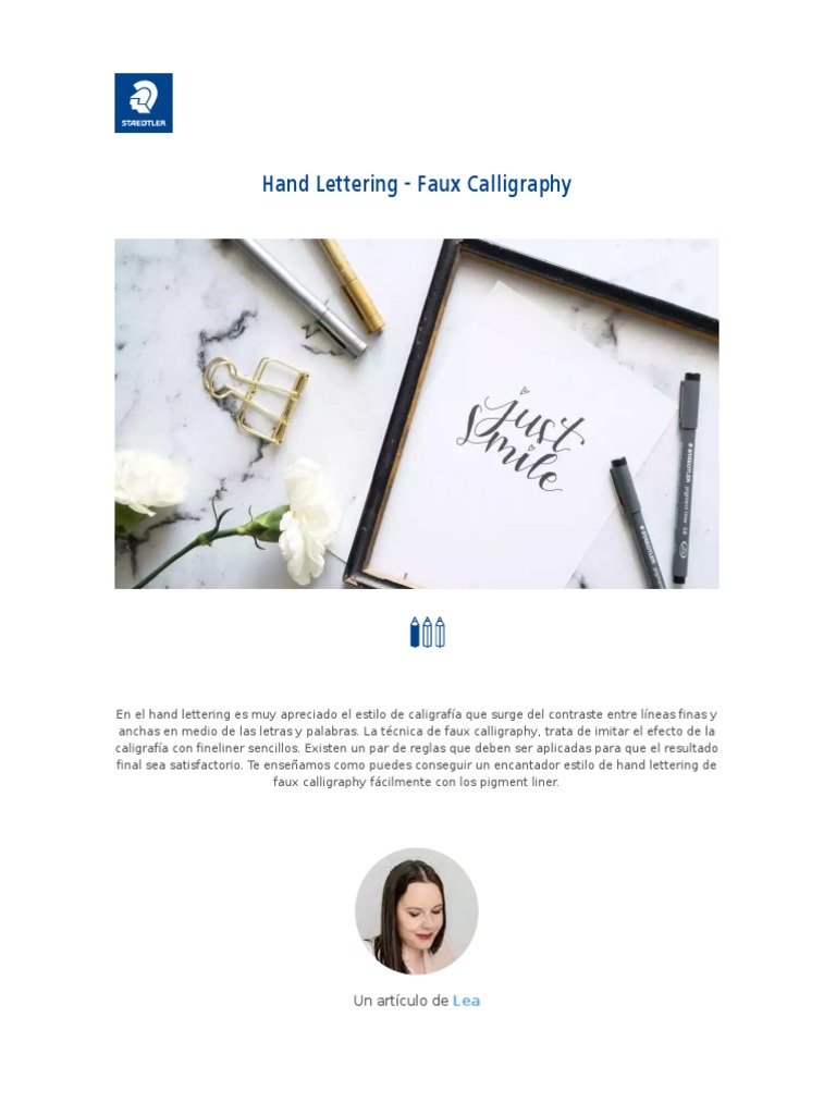 Hand Lettering Faux Calligraphy - Print | PDF | Pinturas | Ocio