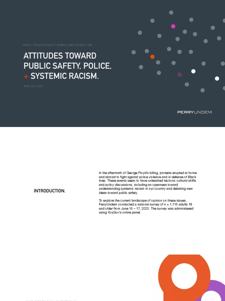 Public Safety, Police, and Racism Survey Insights | PDF | Racism ...
