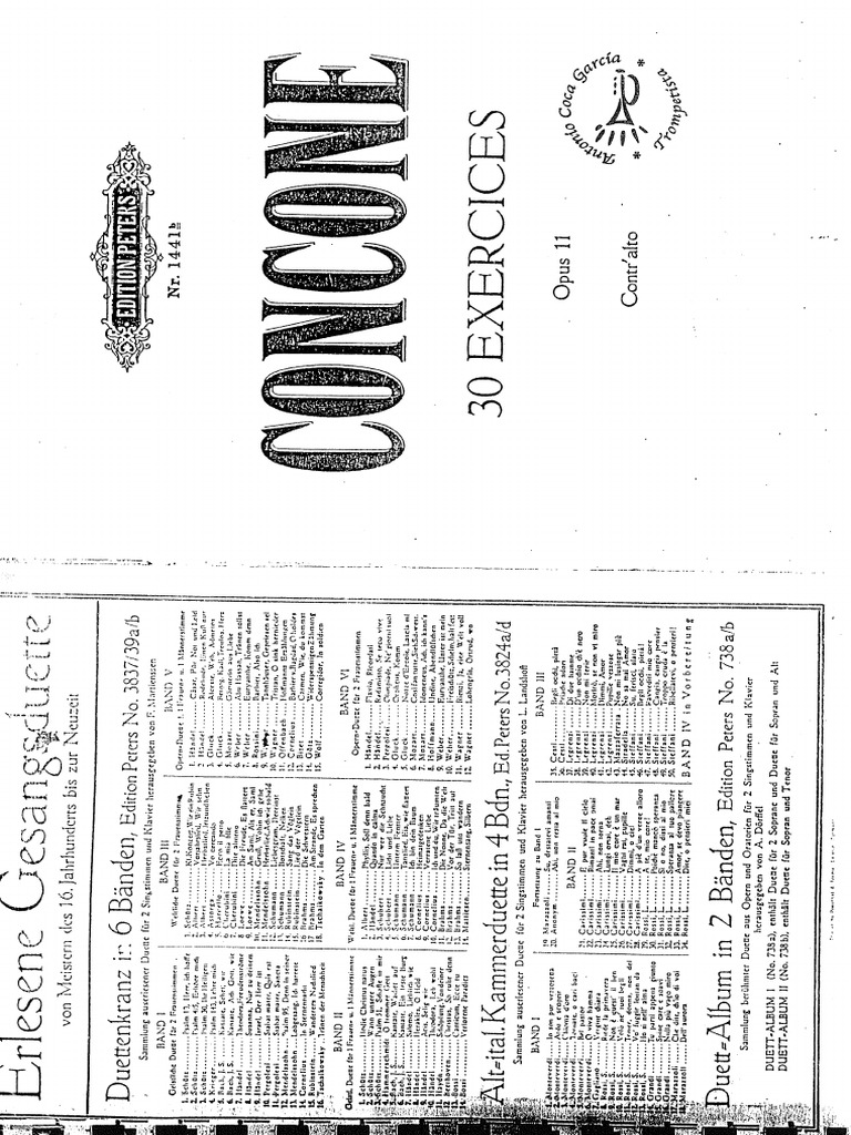 Concone - 30 Exercices PDF | PDF