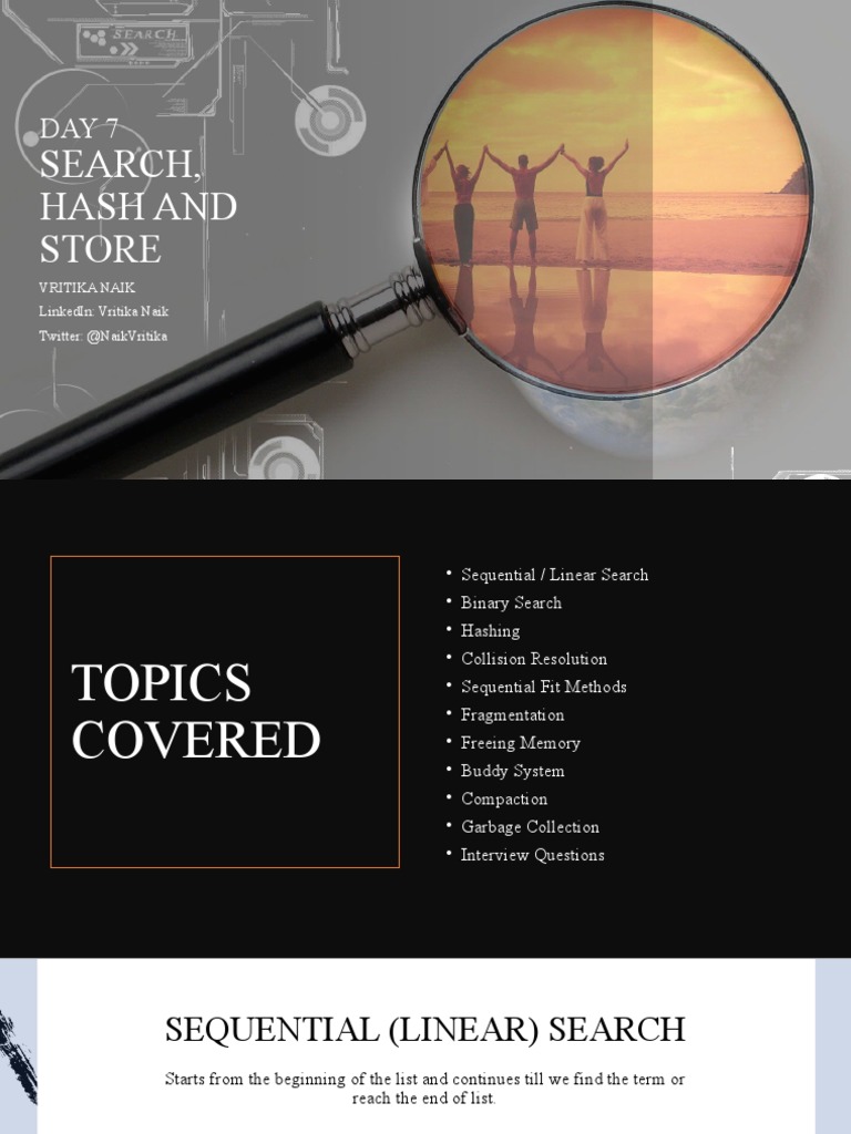 Dsa Day 7 - Search, Hash, Store | PDF | Software Engineering | Discrete ...