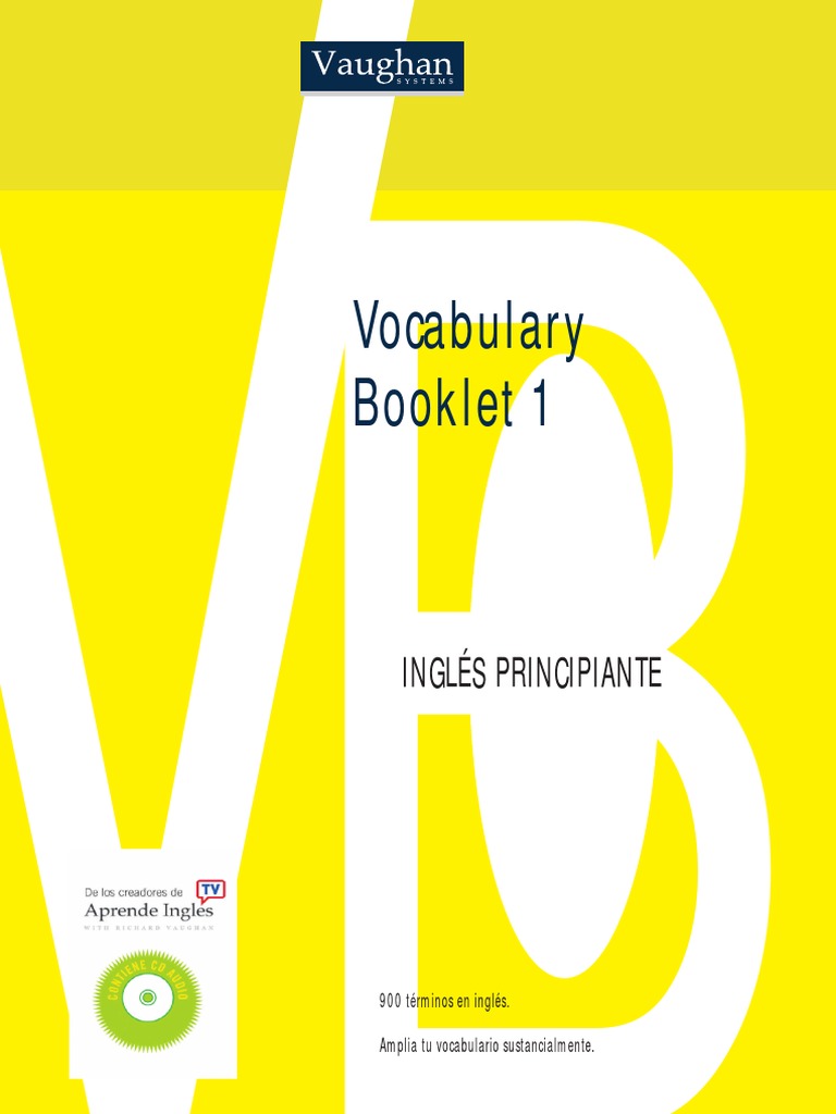 Vocabulary Booklet 1: Inglés A1 | PDF