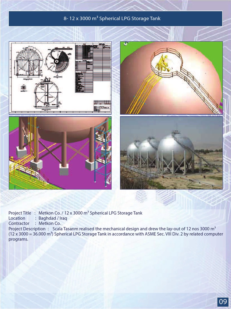8-12 X 3000 M Spherical LPG Storage Tank | PDF
