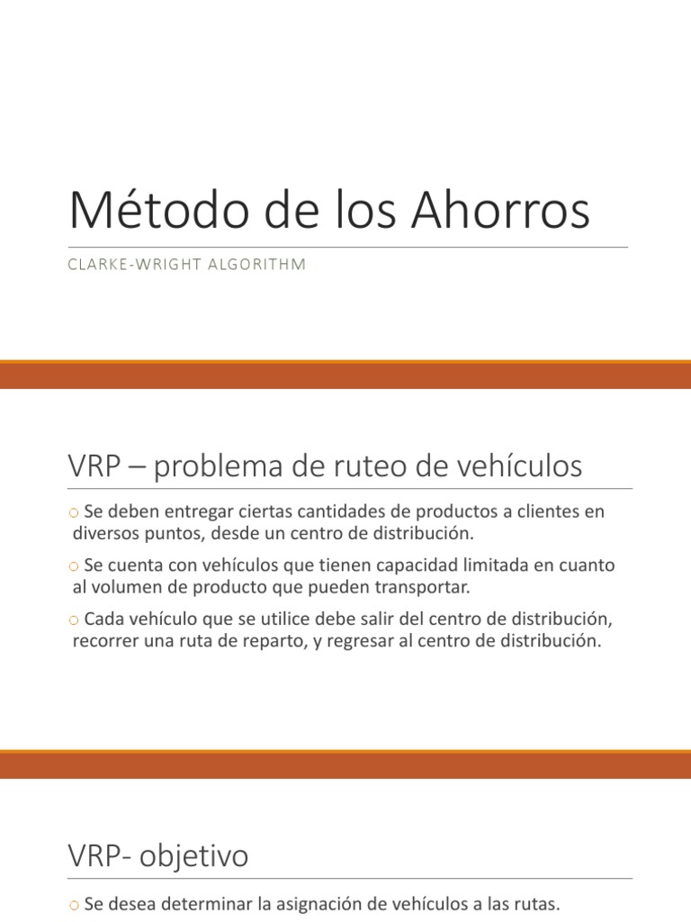 Ejemplo Algoritmo Clarke-Wright Savings Method | PDF | Negocios | Informática