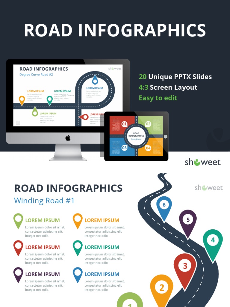 Road Infographics Showeet (Standard) | PDF