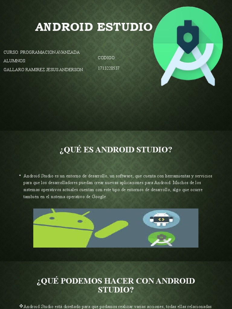 Android Estudio | PDF | Android (sistema operativo) | Lenguaje de ...