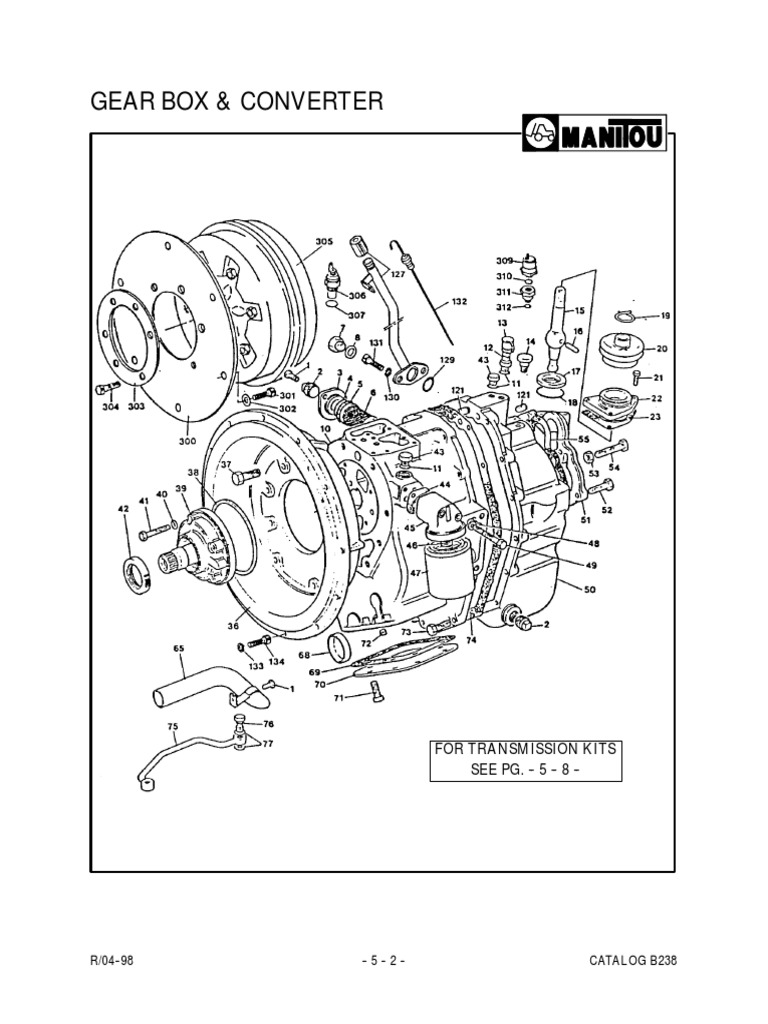 Manitou Transmission | PDF | Washer (Hardware) | Valve