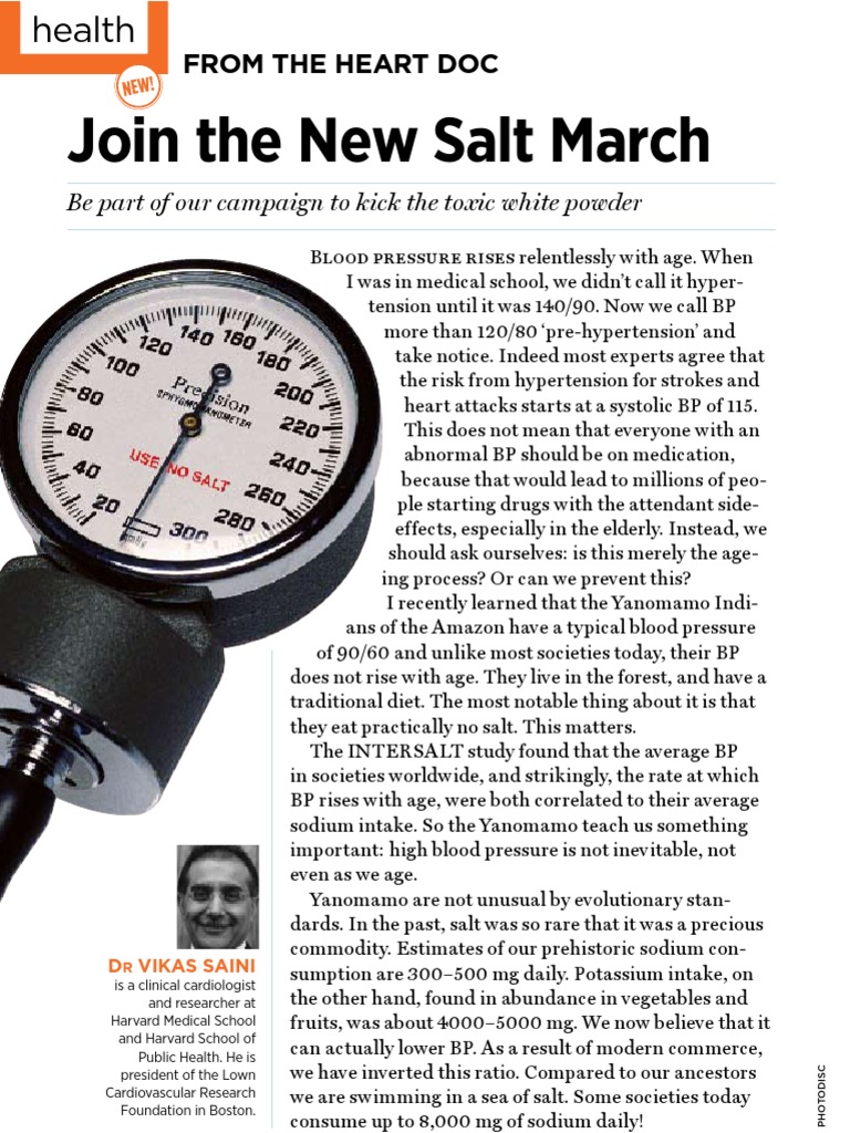 Reducing Sodium Intake | Download Free PDF | Physiology | Medicine