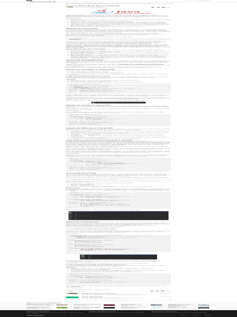Java Multithreading Pdf Pdf Method Computer Programming Thread 5427