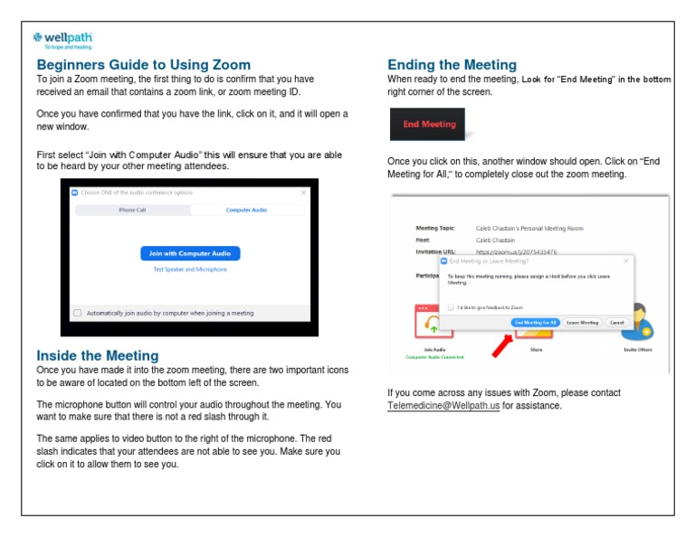 Beginners Guide To Using Zoom | PDF