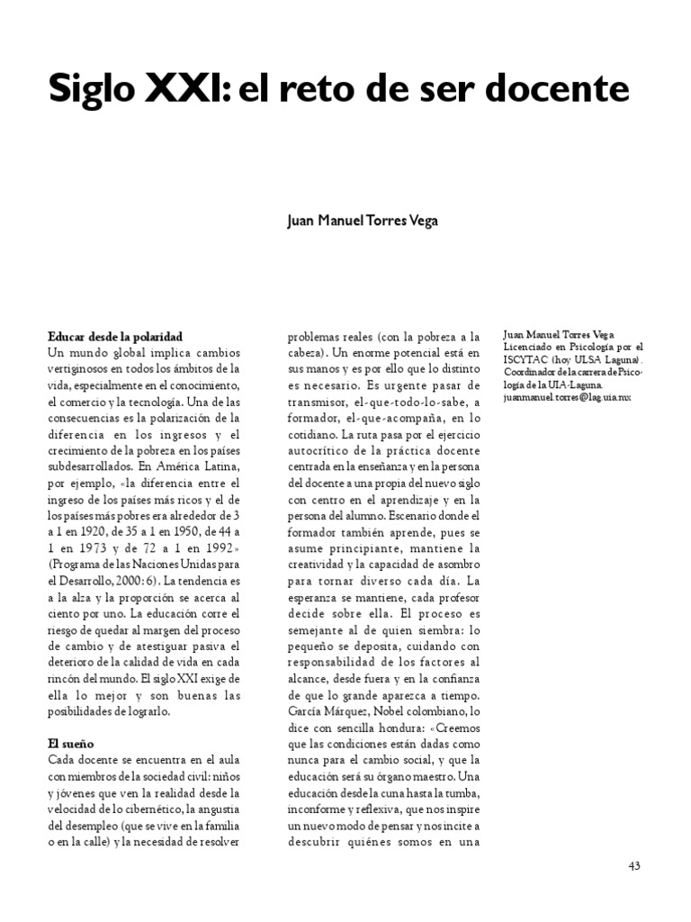 El Reto de Ser Docente PDF | PDF | Evidencia | Maestros