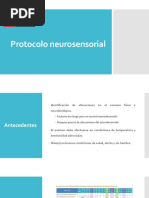 Protocolo Eval Neurosensorial | PDF | Neurología | Ojo