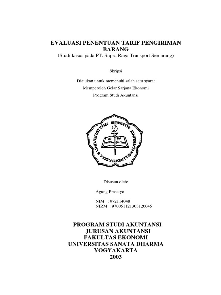 PT Supra Raga Transport - Metode Cost Plus Pricing PDF | PDF ...