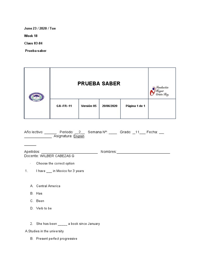 Class 83-84 Week 18 22-26, Jun | PDF | Wellness