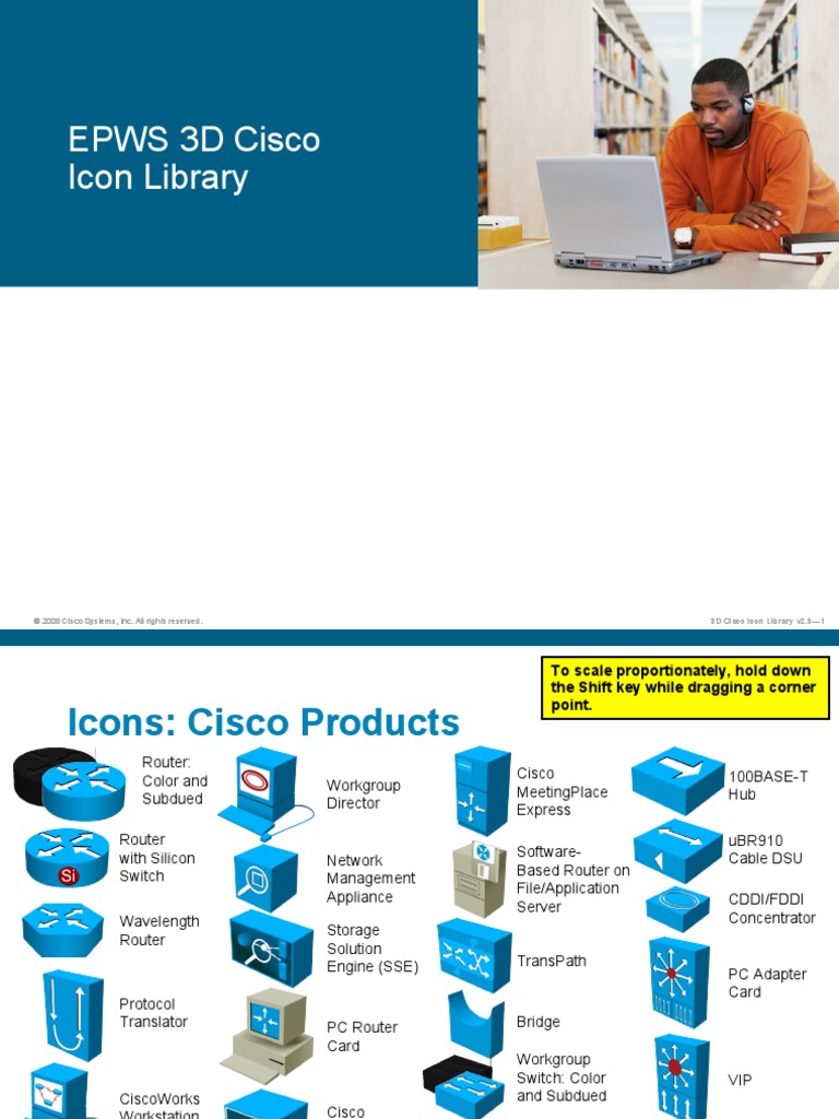 EPWS 3D Cisco Icon Library: © 2008 Cisco Systems, Inc. All Rights ...