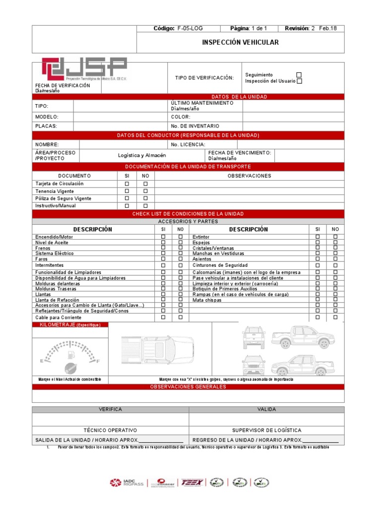 Inspección Vehicular | PDF | Transporte privado | Tecnología de vehículos