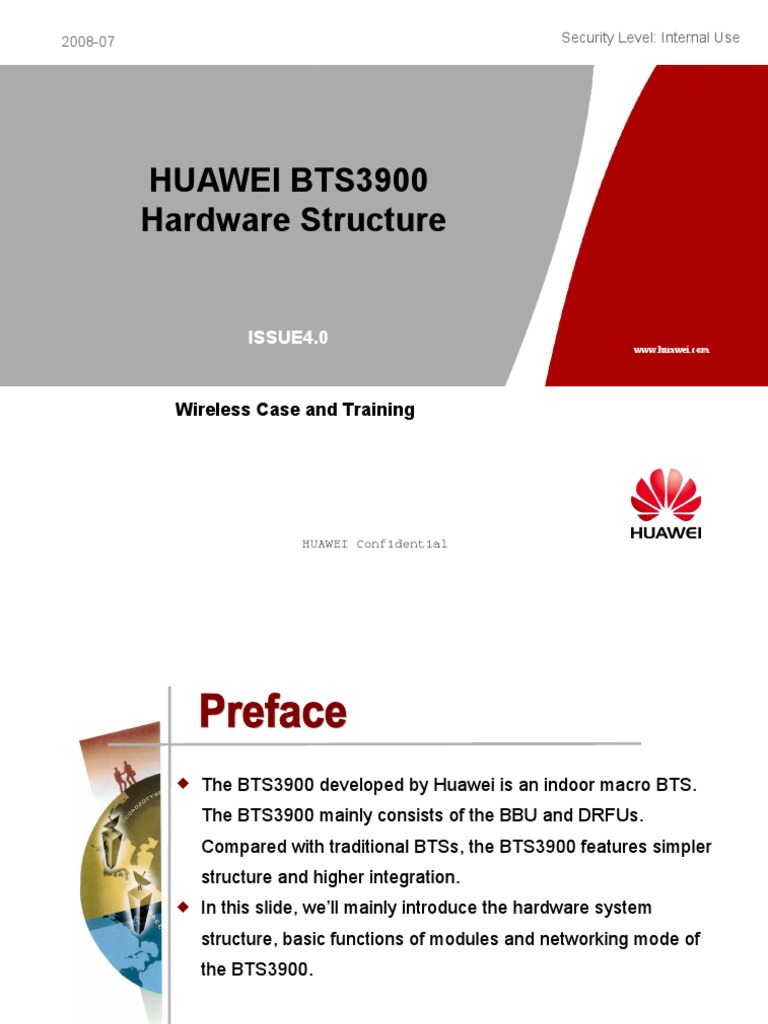 Huawei Bts3900 Hardware Structure: ISSUE4.0 | PDF | Manufactured Goods ...