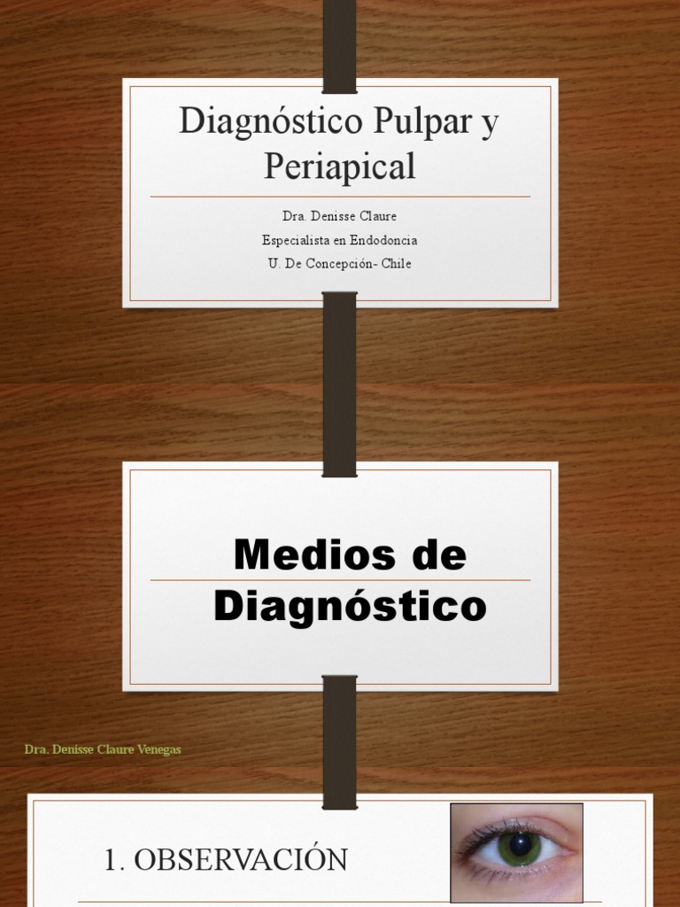 Diagnóstico Pulpar y Periapical | PDF | Odontología | Especialidades Medicas