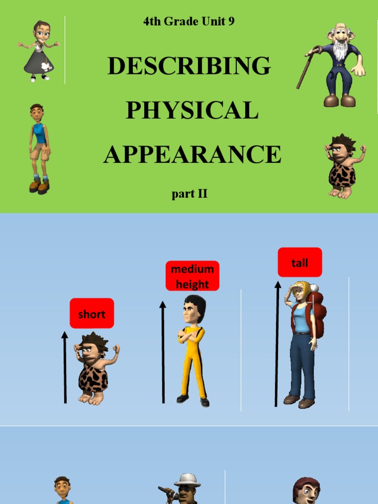 Describing Physical Appearance for Kids | PDF | Lifestyle