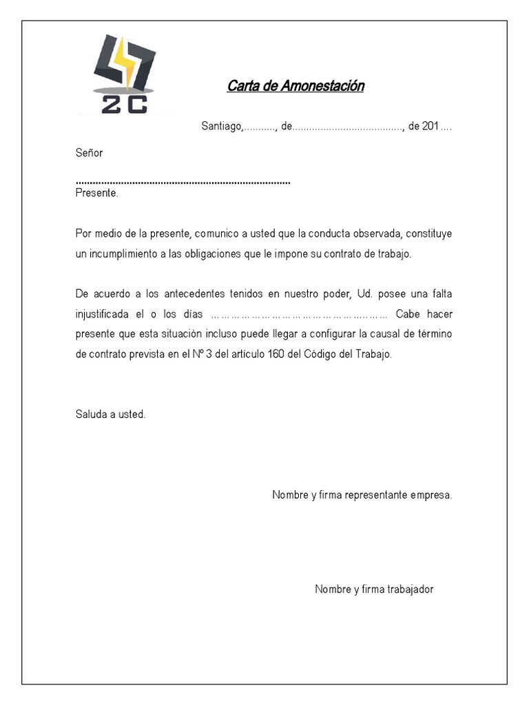 ADM - CARTA - 002 - Falta Injustificadas | PDF