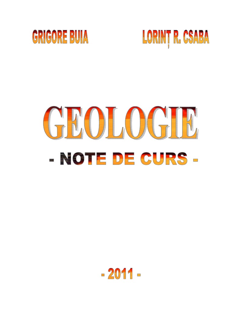 GEOLOGIE CARTE A5 Corectat Si Completat PDF | PDF