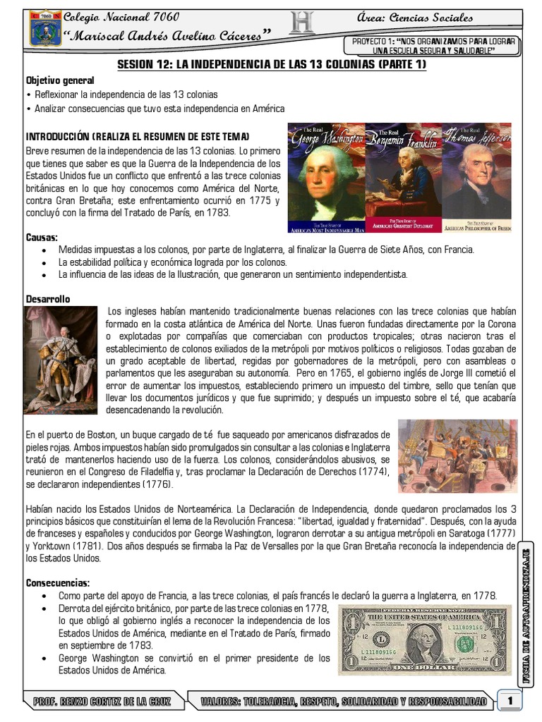 Ficha de Actividad Practica 3ero Sec 22 Junio (Primera Parte) | PDF ...