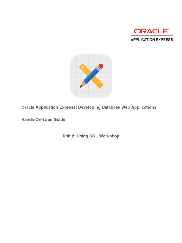 Oracle Application Express: Developing Database Web Applications | PDF | Databases | Sql