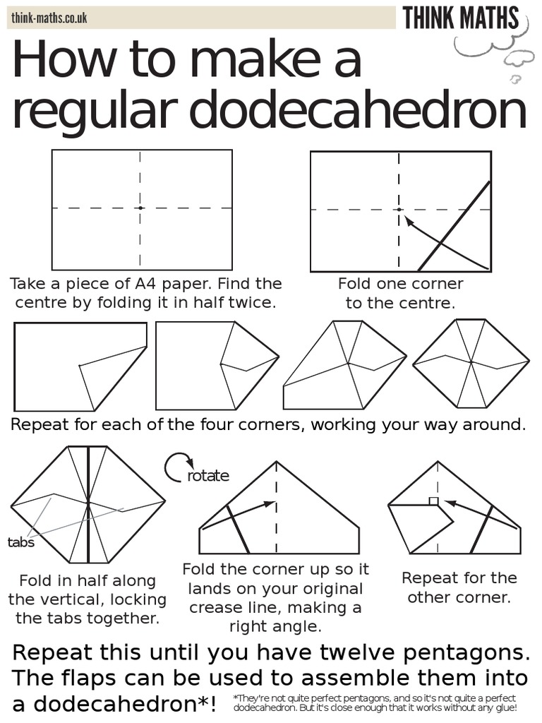 Think Maths - Dodecahedron | PDF