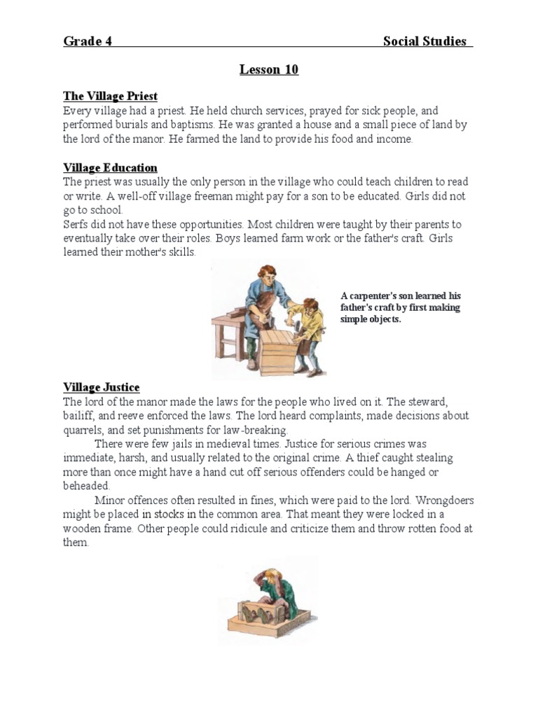Grade 4 Social Studies Lesson 10 | PDF | Punishments | Crime & Violence