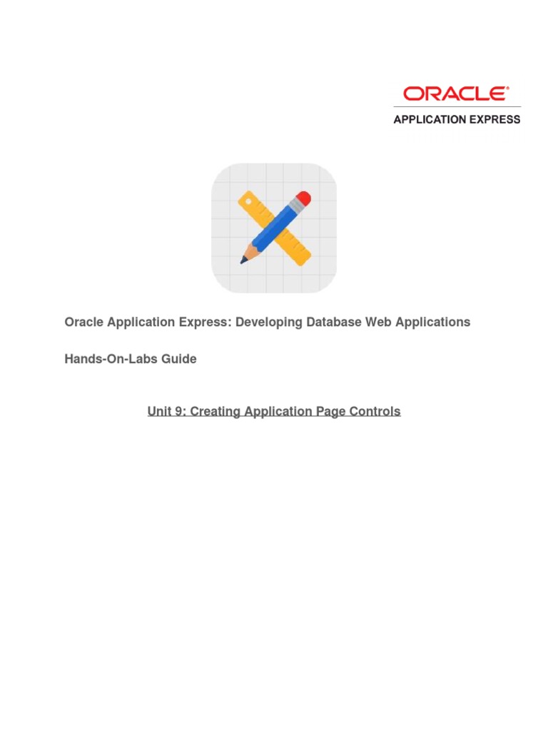 Oracle Application Express: Developing Database Web Applications | PDF | Databases | World Wide Web