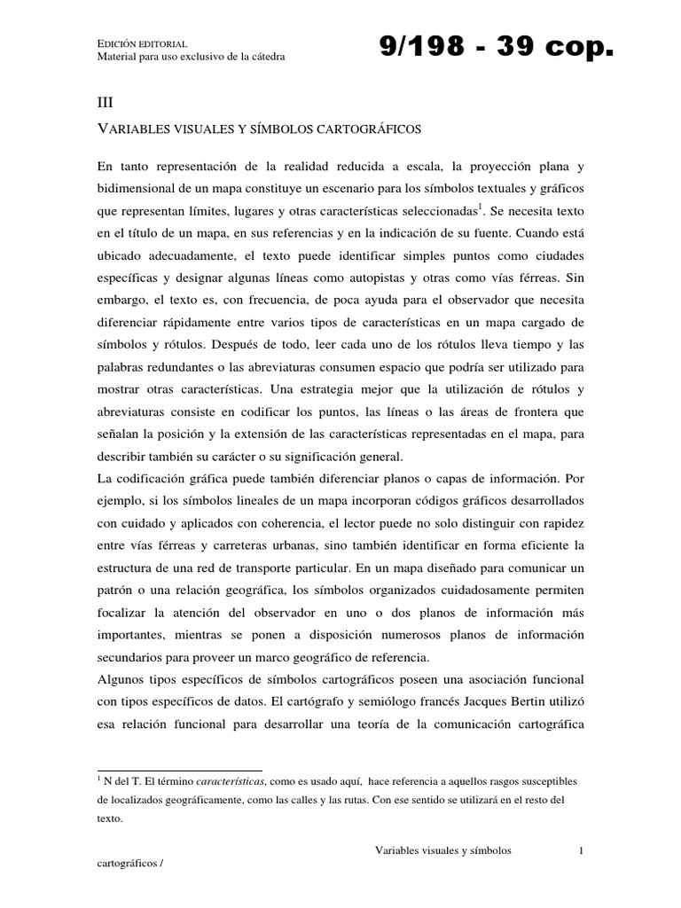 Variables Visuales de Bertin | PDF | Mapa | Cartografía