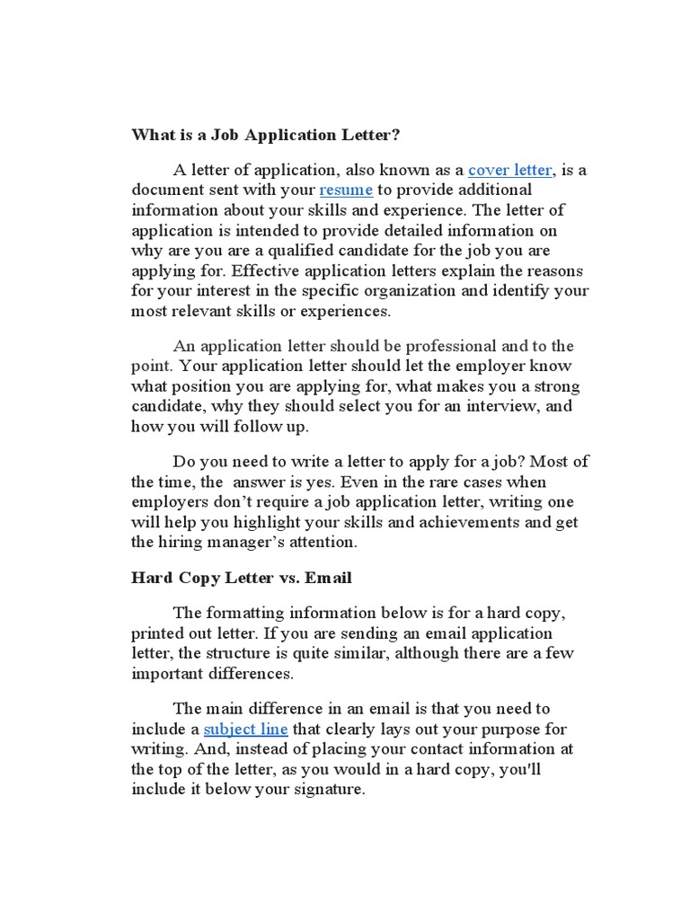 Job Application Letter | PDF | Résumé | Grammar