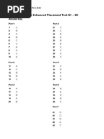 Richmond - Placement - Test - Answer Key | PDF | Psycholinguistics ...