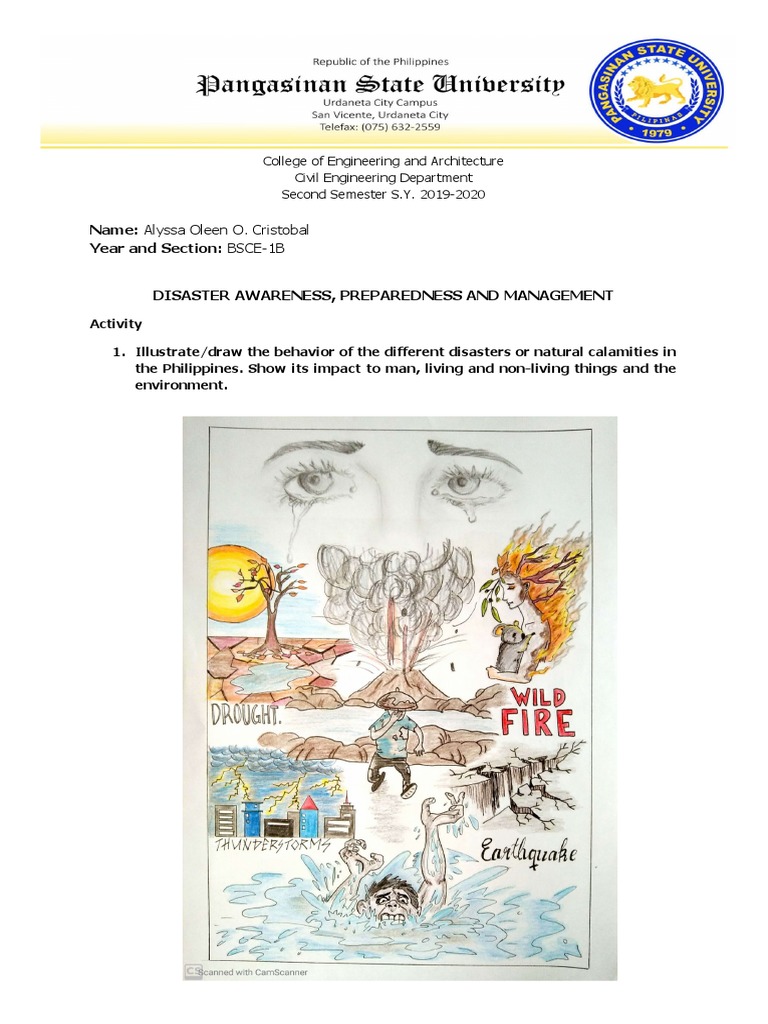 2-Disaster Awareness-Cristobal-Alyssa-CE1B | PDF | Tropical Cyclones ...