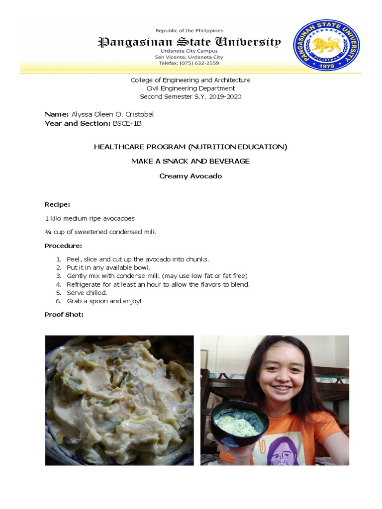 10-Make A snack-Cristobal-Alyssa-CE1B | PDF