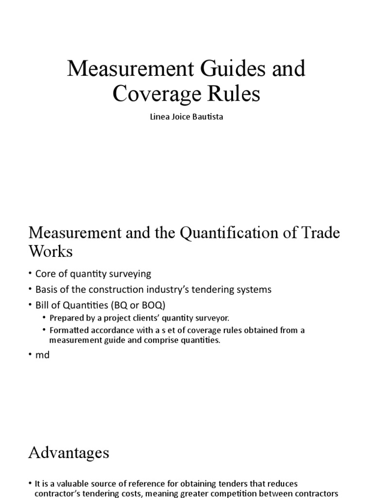 Measurement Guides and Coverage Rules | PDF | Business