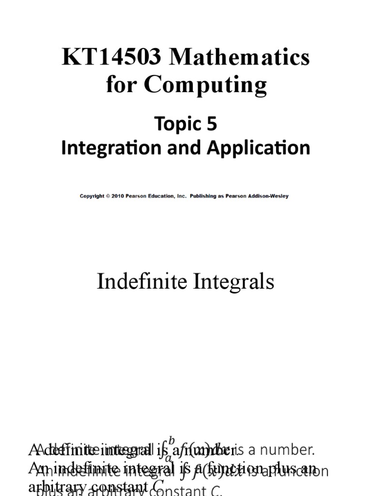 Math Integration & Application | PDF