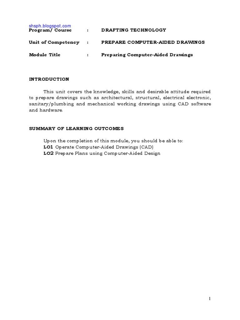 Drafting Module 8 | PDF | Computer Aided Design | Computer Data Storage