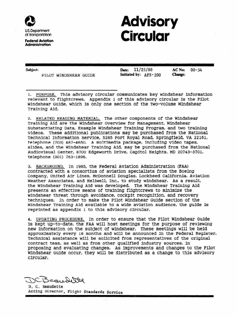 FAA-Pilot Wind Shear Guide PDF | PDF | Thunderstorm | Wound