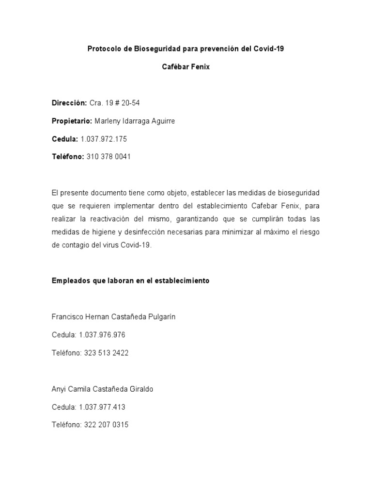 Protocolo Fenix | PDF | Lavado de manos | Microbiología