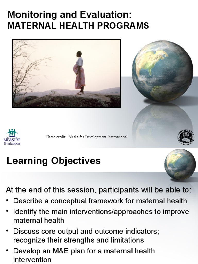 Maternal Health Programs: Monitoring and Evaluation | PDF | Maternal ...
