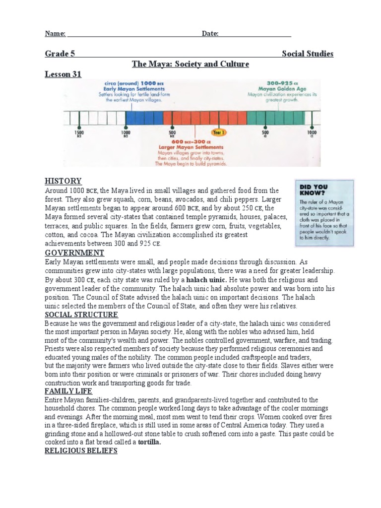 Grade 5 Social Studies Lesson 31 | PDF | Ancient Egyptian Religion ...