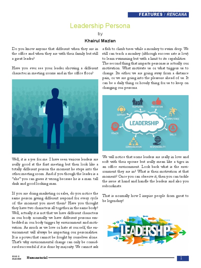 Leadership Persona | PDF | Psychological Concepts