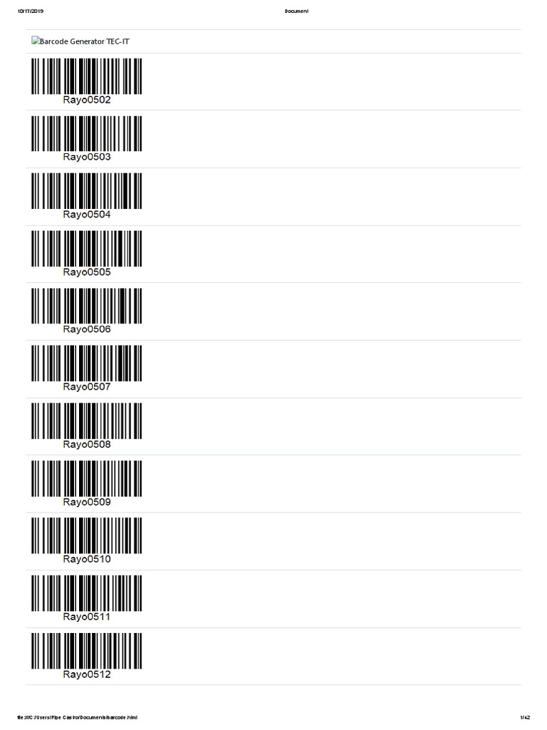 Barcode Generator TEC-IT | PDF | System Software | Computing