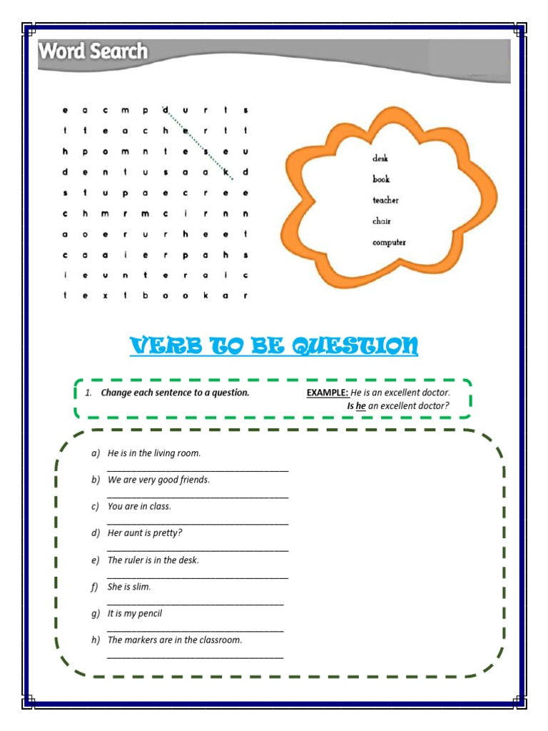 Verb To Be: Forming Questions Guide | PDF | Language Arts & Discipline