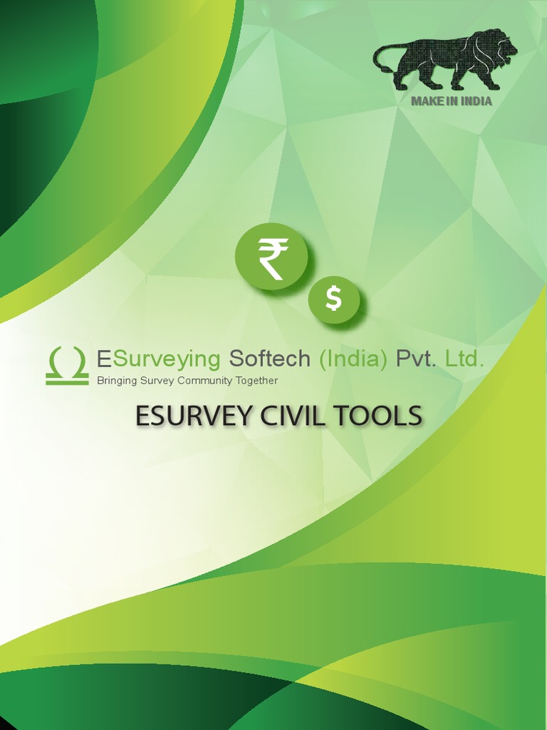 ESurvey Civil Tools Overview | PDF | Surveying | Computer Aided Design