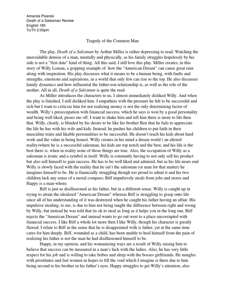 Tragedy Common Man Pdf Pdf