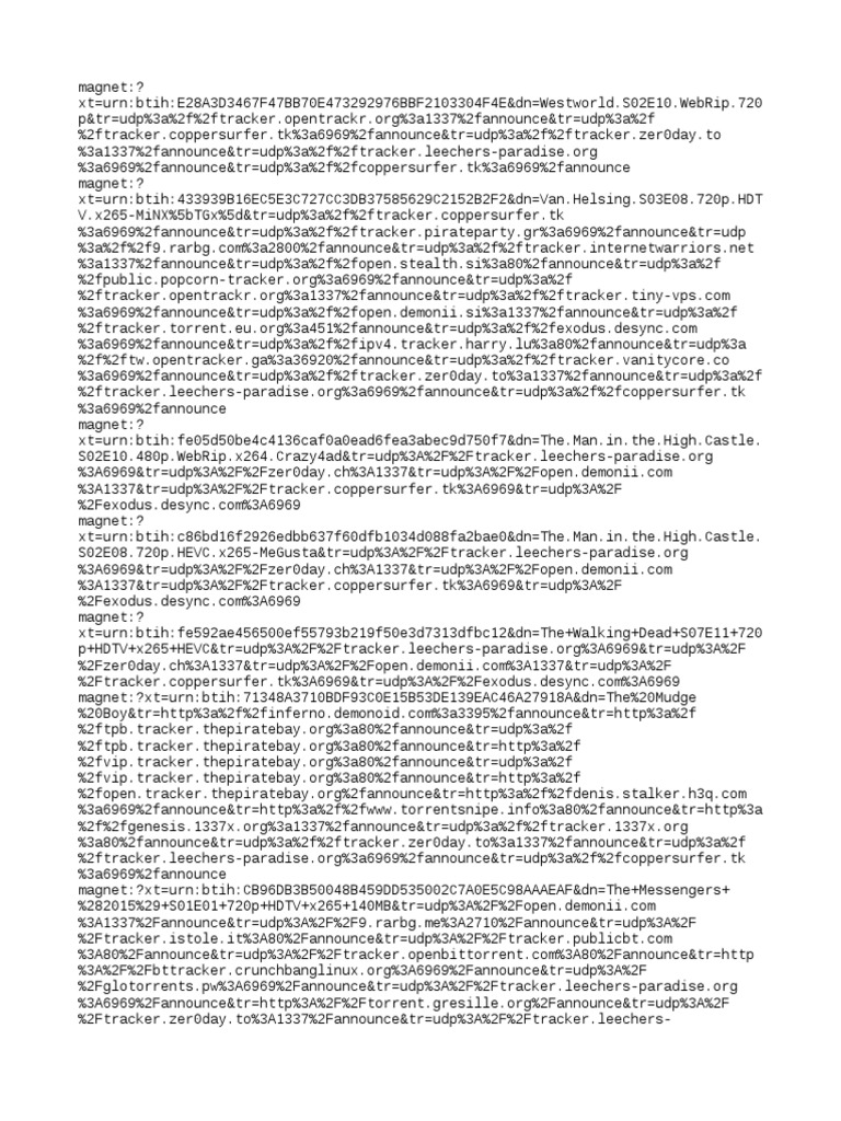 TV Shows and Movies Torrents | PDF | Computer Data | Media Technology